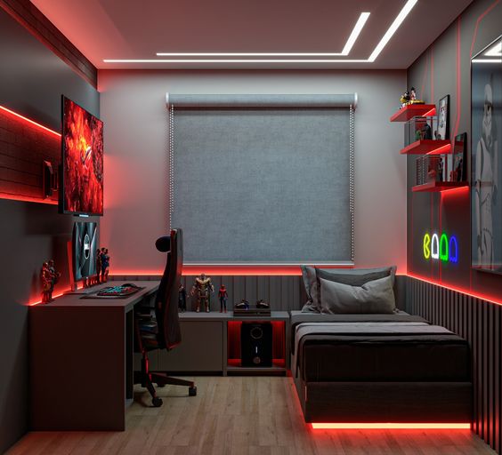 Quarto Gamer: 5 ambientes tecnológicos para se inspirar na decoração